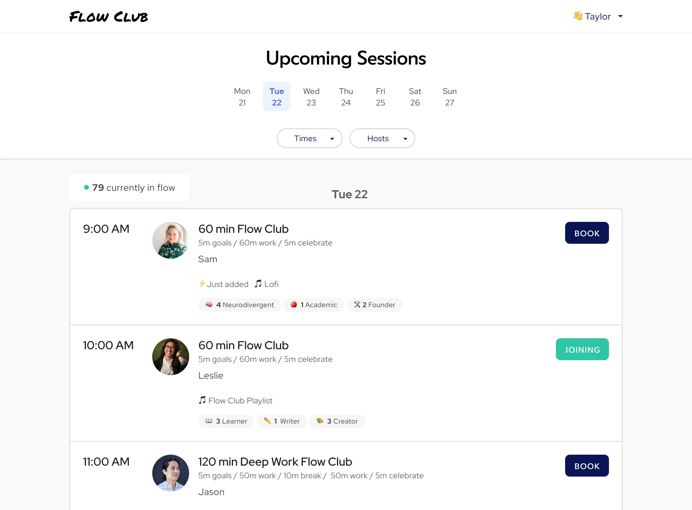 Flow Club: Body-Doubling for ADHD